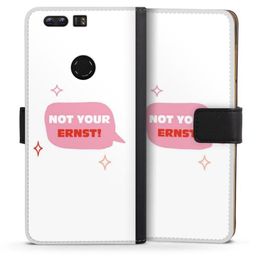 DeinDesign Handyhülle Not Your Ernst, Huawei Honor 8 Hülle Handy Flip Case Wallet Cover Handytasche Leder