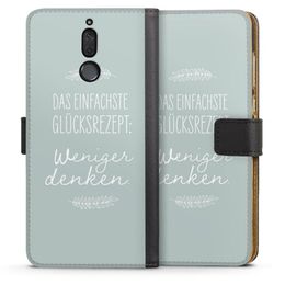DeinDesign Handyhülle Das einfachste Glücksrezept, Huawei Mate 10 lite Hülle Handy Flip Case Wallet Cover