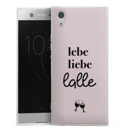 DeinDesign Handyhülle Lebe liebe lalle, Sony Xperia XA 1 Silikon Hülle Bumper Case Handy Schutzhülle