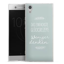 DeinDesign Handyhülle Das einfachste Glücksrezept, Sony Xperia XA 1 Silikon Hülle Bumper Case Handy Schutzhülle