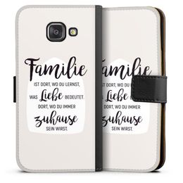 DeinDesign Handyhülle Familie ist Liebe, Samsung Galaxy A3 (2016) Hülle Handy Flip Case Wallet Cover