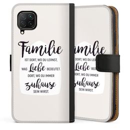 DeinDesign Handyhülle Familie ist Liebe, Huawei P40 Lite Hülle Handy Flip Case Wallet Cover Handytasche Leder