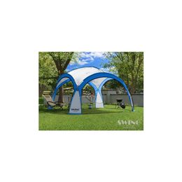 Swing&Harmonie LED Event Pavillon 3,6 x 3,6m DomeShelter Garten Pavillion inkl. Solarmodul Pavilion Designer Gartenzelt Camping Pavilon Partyzelt mit Beleuchtung - versch. Ausf&uuml;hrungen