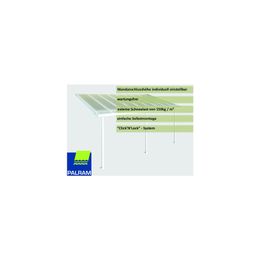 Palram Canopia Feria Terrassen&uuml;berdachung wei&szlig; 610x295x260-305 in cm (LxBxH)