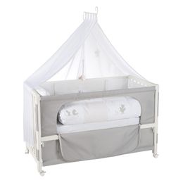 Roba Room Bed 'Fox & Bunny', ca. 60 x 120 cm, h&ouml;henverstellbar, Beistellbett inkl. kompletter Ausstattung