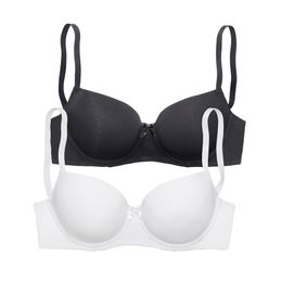 Petite Fleur Bra female Black, White size 90
