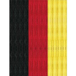 Arsvita - Flauschvorhang 100x220 ( Schwarz-Rot-Gelb ), perfekter Insekten- und Sichtschutz für Ihre Balkon- und Terrassentür, viele Farben