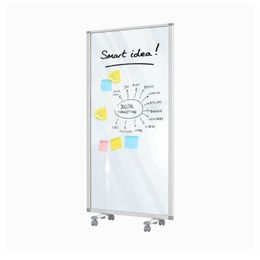 Floordirekt Mobile Trennwand Präsentationsboard Whiteboardoberfläche 3-teilig 180 x 180 cm - Weiß