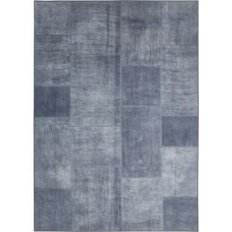 ANDIAMO - luxor Living Teppich Punto blau-grau, 80 x 150 cm modische Teppiche