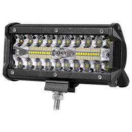 Woosien - 7 Zoll 120 w kombinierter LED-Lichtpunktstrahl für Arbeit, Fahren, Offroad, Boot, Auto, Traktor, Geländewagen, atv, 12 v, 24 v