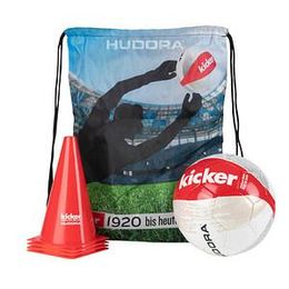 Hudora® Fußball-Set KICKER EDITION weiß/rot, 1 Set