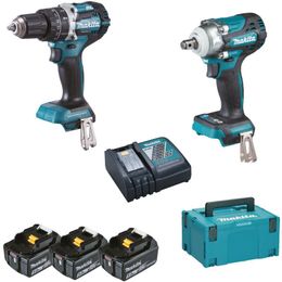 Schrauber-set DHP484 + DTW300 DLX2359TJ1 - Makita