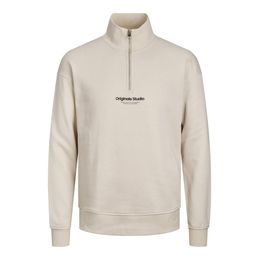 Jack & Jones JACK & JONES Sweatshirt 'Vesterbro' Herren Größe L beige / schwarz