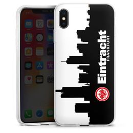 DeinDesign iPhone Xs Max Handy Silikon H&uuml;lle Case transparent Handyh&uuml;lle Eintracht Frankfurt Sge Official Licensed Product Silikon Case