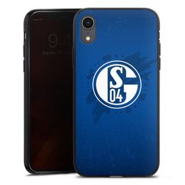 DeinDesign iPhone Xr Handy Silikon H&uuml;lle Case schwarz Handyh&uuml;lle Official Licensed Product Fc Schalke 04 Schalke 04