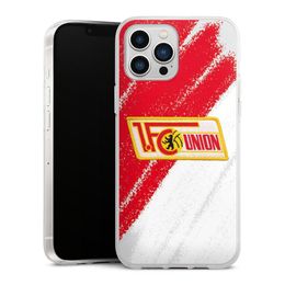 DeinDesign iPhone 13 Pro Max Handy Silikon H&uuml;lle Case transparent Handyh&uuml;lle 1. Fc Union Berlin Logo Official Licensed Product Silikon Case