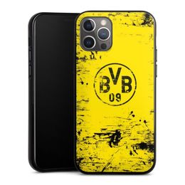 DeinDesign iPhone 12 Pro Handy Silikon H&uuml;lle Case schwarz Handyh&uuml;lle Borussia Dortmund Bvb Official Licensed Product