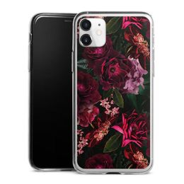 DeinDesign iPhone 11 Handy Slim Case Silikon Handyh&uuml;lle transparent H&uuml;lle extra d&uuml;nn Flowers Blossom Rose Silikon Slim Case