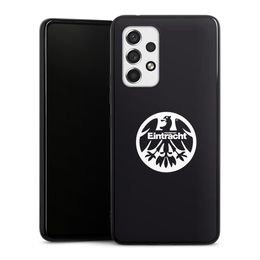 DeinDesign Galaxy A53 5G Handy Silikon H&uuml;lle Case schwarz Handyh&uuml;lle Eintracht Frankfurt Logo Eagle