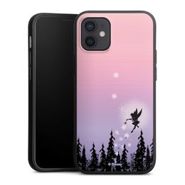 DeinDesign iPhone 12 mini Handy Premium Silikon H&uuml;lle Handyh&uuml;lle schwarz Case Tinkerbells Official Licensed Product Disney Silikon Premium Case