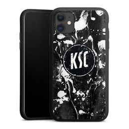 DeinDesign iPhone 11 Handy Premium Silikon H&uuml;lle Handyh&uuml;lle schwarz Case Ksc Official Licensed Product Karlsruher Sc Silikon Premium Case