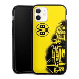 DeinDesign iPhone 12 mini Handy Silikon H&uuml;lle Case schwarz Handyh&uuml;lle Stadium Bvb Borussia Dortmund
