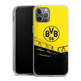 DeinDesign iPhone 12 Pro Max Handy Silikon H&uuml;lle Case transparent Handyh&uuml;lle Merchandise Bvb Borussia Dortmund Silikon Case