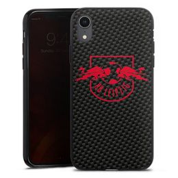 DeinDesign iPhone Xr Handy Silikon H&uuml;lle Case schwarz Handyh&uuml;lle Rb Leipzig Official Licensed Product Carbon