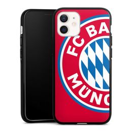 DeinDesign iPhone 12 mini Handy Silikon H&uuml;lle Case schwarz Handyh&uuml;lle Fc Bayern M&uuml;nchen Fcb Official Licensed Product