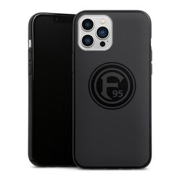 DeinDesign iPhone 13 Pro Max Handy Silikon H&uuml;lle Case schwarz Handyh&uuml;lle F95 Fortuna D&uuml;sseldorf Logo