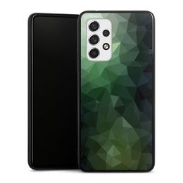 DeinDesign Galaxy A53 5G Handy Silikon H&uuml;lle Case schwarz Handyh&uuml;lle Mosaic Geometric Tarnmuster