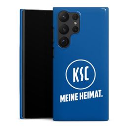 DeinDesign Galaxy S23 Ultra Handy Premium Case Smartphone Handyh&uuml;lle Schutzh&uuml;lle gl&auml;nzend Karlsruher Sc Statement Ksc Premium Case