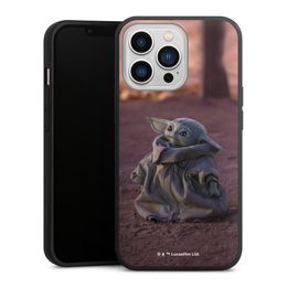 DeinDesign iPhone 13 Pro Handy Premium Silikon H&uuml;lle Handyh&uuml;lle schwarz Case The Child Star Wars Baby Yoda Silikon Premium Case