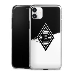 DeinDesign iPhone 11 Handy Slim Case Silikon Handyh&uuml;lle transparent H&uuml;lle extra d&uuml;nn Bmg Borussia M&ouml;nchengladbach Gladbach Silikon Slim Case