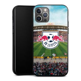 DeinDesign iPhone 12 Pro Handy Silikon H&uuml;lle Case schwarz Handyh&uuml;lle Official Licensed Product Stadium Rb Leipzig