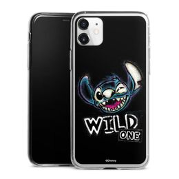 DeinDesign iPhone 11 Handy Slim Case Silikon Handyh&uuml;lle transparent H&uuml;lle extra d&uuml;nn Official Licensed Product Disney Lilo & Stitch Silikon Slim Case