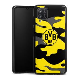DeinDesign Galaxy A12 Handy Silikon H&uuml;lle Case schwarz Handyh&uuml;lle Merchandise Bvb Borussia Dortmund
