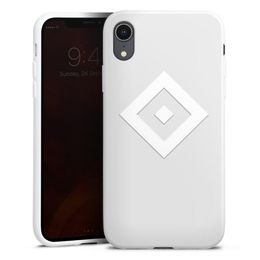 DeinDesign iPhone Xr Handy Silikon H&uuml;lle Case wei&szlig; Handyh&uuml;lle Hsv Hamburger Sv Coat Of Arms Silikon Case