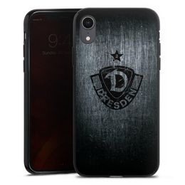 DeinDesign iPhone Xr Handy Silikon H&uuml;lle Case schwarz Handyh&uuml;lle Sg Dynamo Dresden Official Licensed Product Vintage