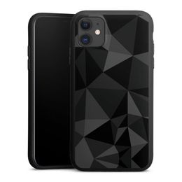 DeinDesign iPhone 11 Handy Premium Silikon H&uuml;lle Handyh&uuml;lle schwarz Case Abstract Muster Geometric Silikon Premium Case