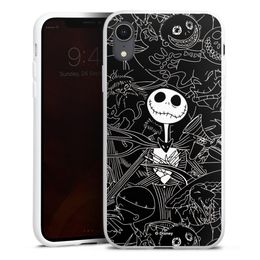 DeinDesign iPhone Xr Handy Silikon H&uuml;lle Case wei&szlig; Handyh&uuml;lle Disney Nightmare Before Christmas Halloween Silikon Case