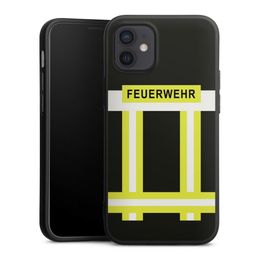 DeinDesign iPhone 12 mini Handy Premium Silikon H&uuml;lle Handyh&uuml;lle schwarz Case Fire Fighters Job Fire Fighter Silikon Premium Case