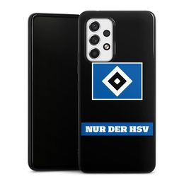 DeinDesign Galaxy A53 5G Handy Silikon H&uuml;lle Case schwarz Handyh&uuml;lle Statement Hsv Hamburger Sv