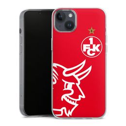 DeinDesign iPhone 14 Plus Handy Silikon H&uuml;lle Case transparent Handyh&uuml;lle Star Devil 1. Fc Kaiserslautern Silikon Case