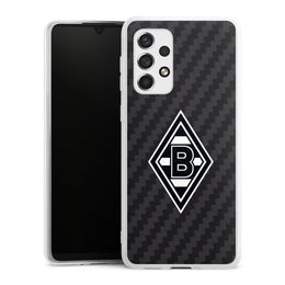 DeinDesign Galaxy A33 5G Handy Silikon H&uuml;lle Case transparent Handyh&uuml;lle Gladbach Carbon Borussia M&ouml;nchengladbach Silikon Case