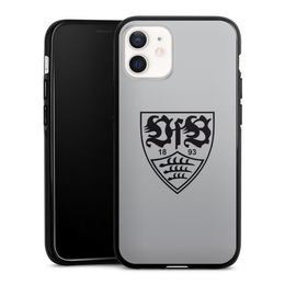 DeinDesign iPhone 12 mini Handy Silikon H&uuml;lle Case schwarz Handyh&uuml;lle Logo Official Licensed Product Vfb Stuttgart