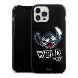 DeinDesign iPhone 13 Pro Max Handy Silikon H&uuml;lle Case schwarz Handyh&uuml;lle Lilo & Stitch Disney Official Licensed Product