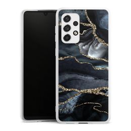 DeinDesign Galaxy A33 5G Handy Silikon H&uuml;lle Case transparent Handyh&uuml;lle Trends Glitzer Marble Silikon Case