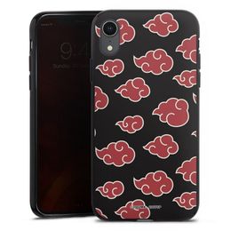 DeinDesign iPhone Xr Handy Silikon H&uuml;lle Case schwarz Handyh&uuml;lle Akatsuki Official Licensed Product Naruto Shippuden