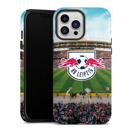 DeinDesign iPhone 13 Pro Max Handy Panzer Handyh&uuml;lle robuste Outdoor H&uuml;lle Schutzh&uuml;lle gl&auml;nzend Stadium Rb Leipzig Official Licensed Product Tough Case